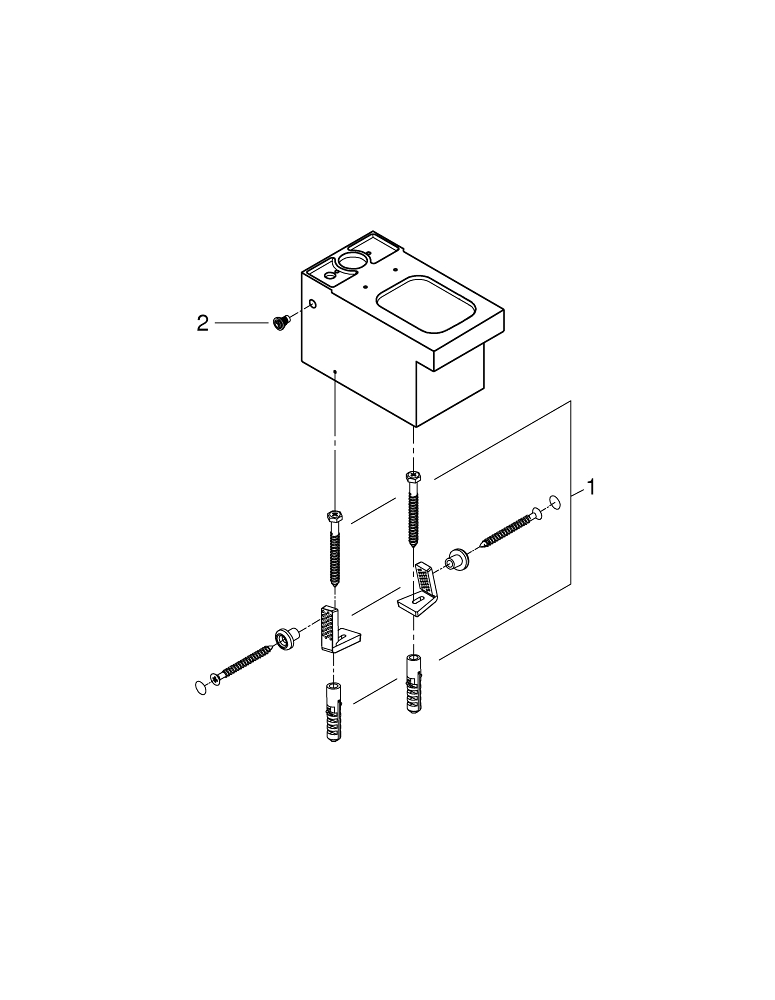 Grohe Cube keramiek staand duobloc closet spoelrandloos Pureguard wit ...