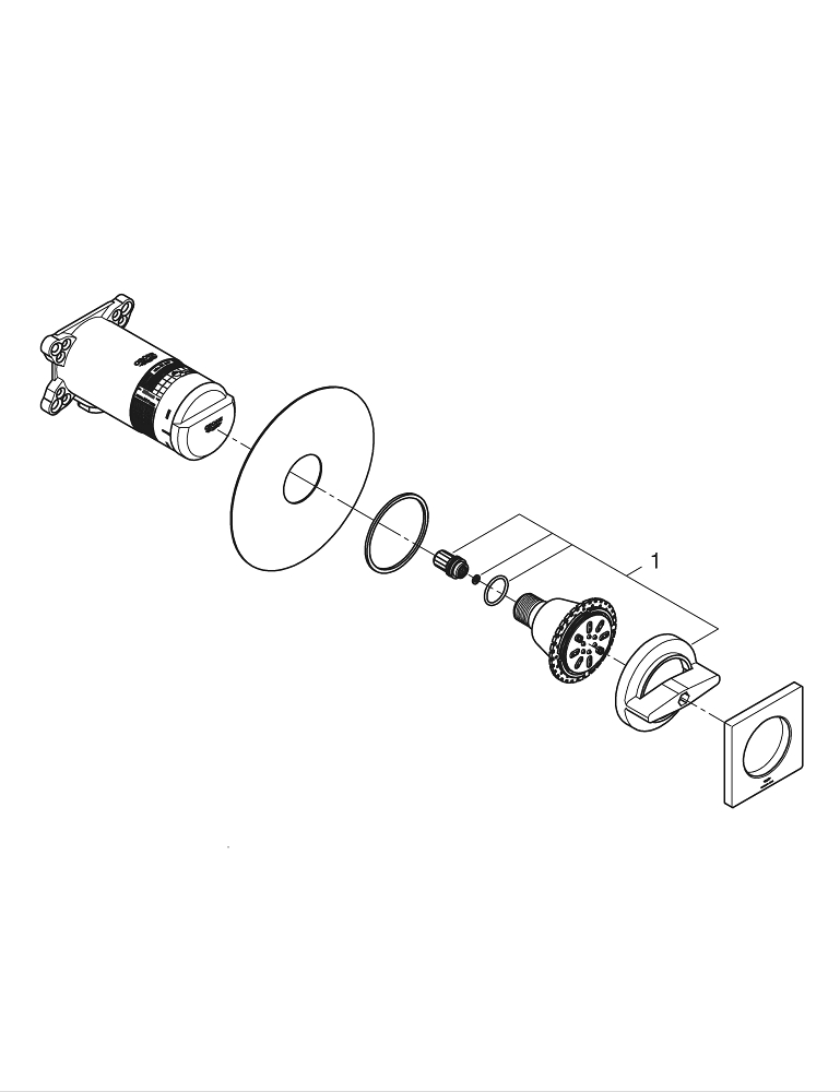 GROHE rainshower douche latérale chromée - 26802000 - Sawiday.fr