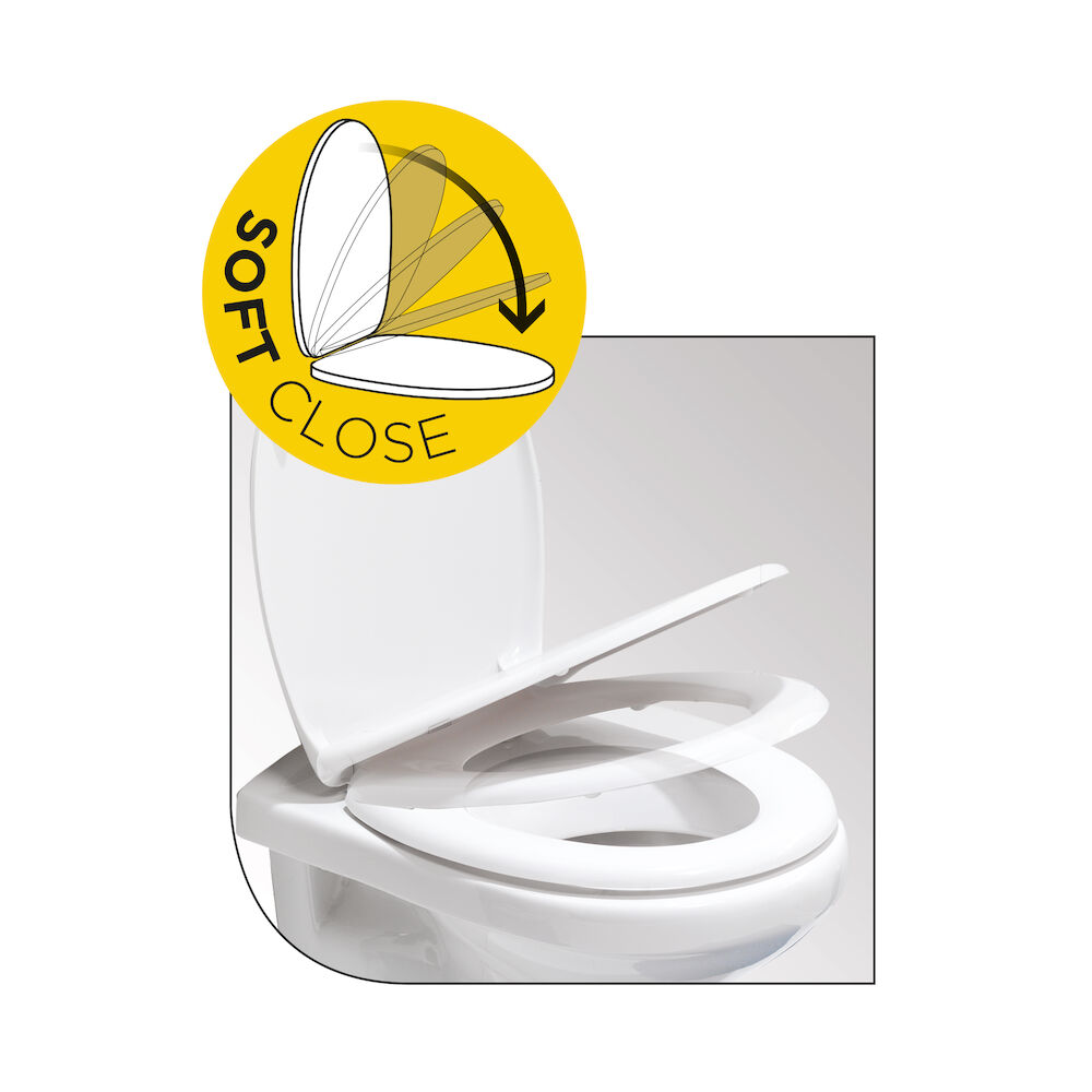 Tiger Reno Abattant WC avec softclose 37x5x44cm bois/MDF pergamon ...