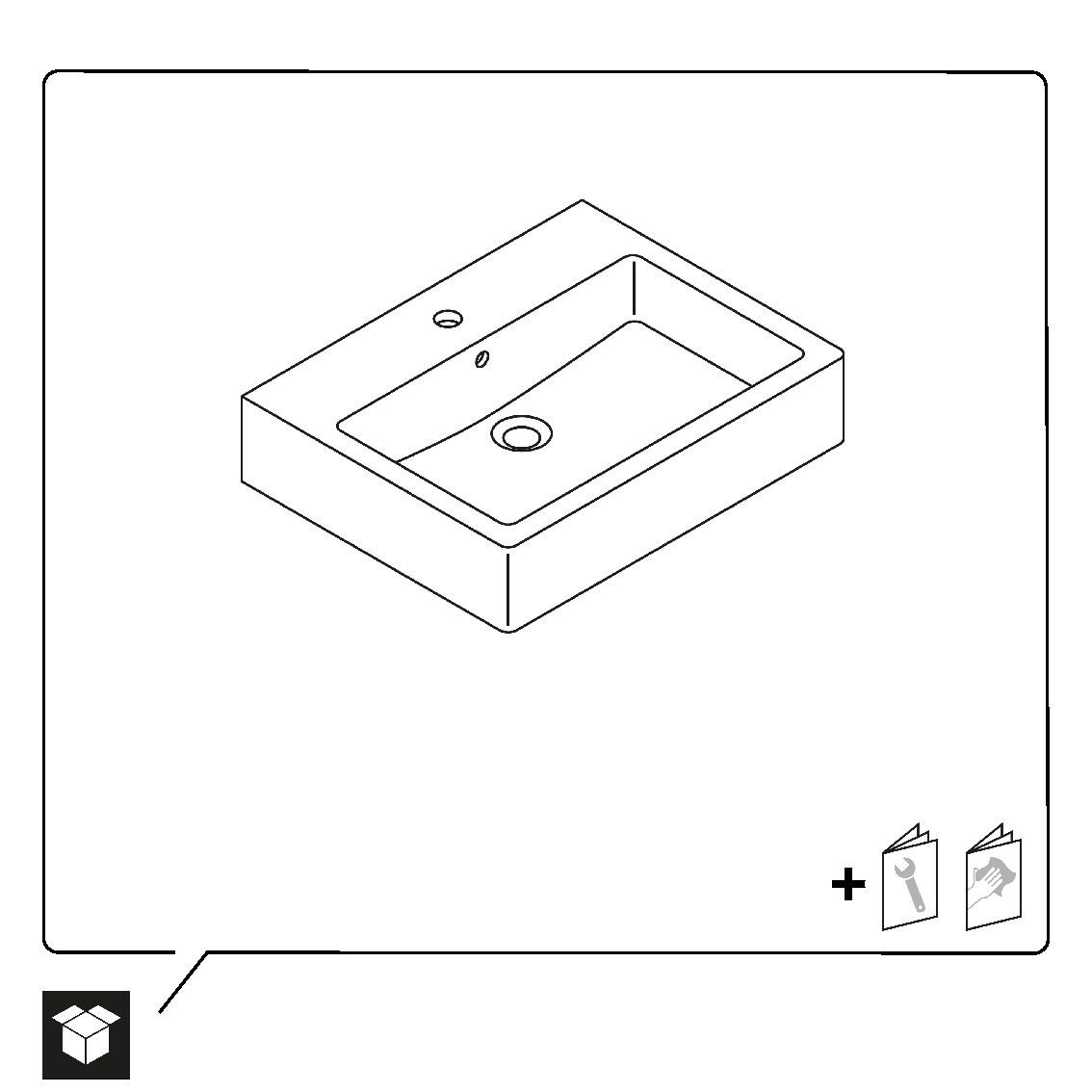Duravit Vero Lavabo 60x47cm avec 1 trou pour robinetterie et trop plein ...
