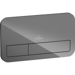 Villeroy & Boch Viconnect Plaque de commande 2 boutons verre noir ...