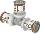 Uponor S-Press Plus pers T-stuk 16x16x16mm - 1070560 - Sanitairwinkel.nl