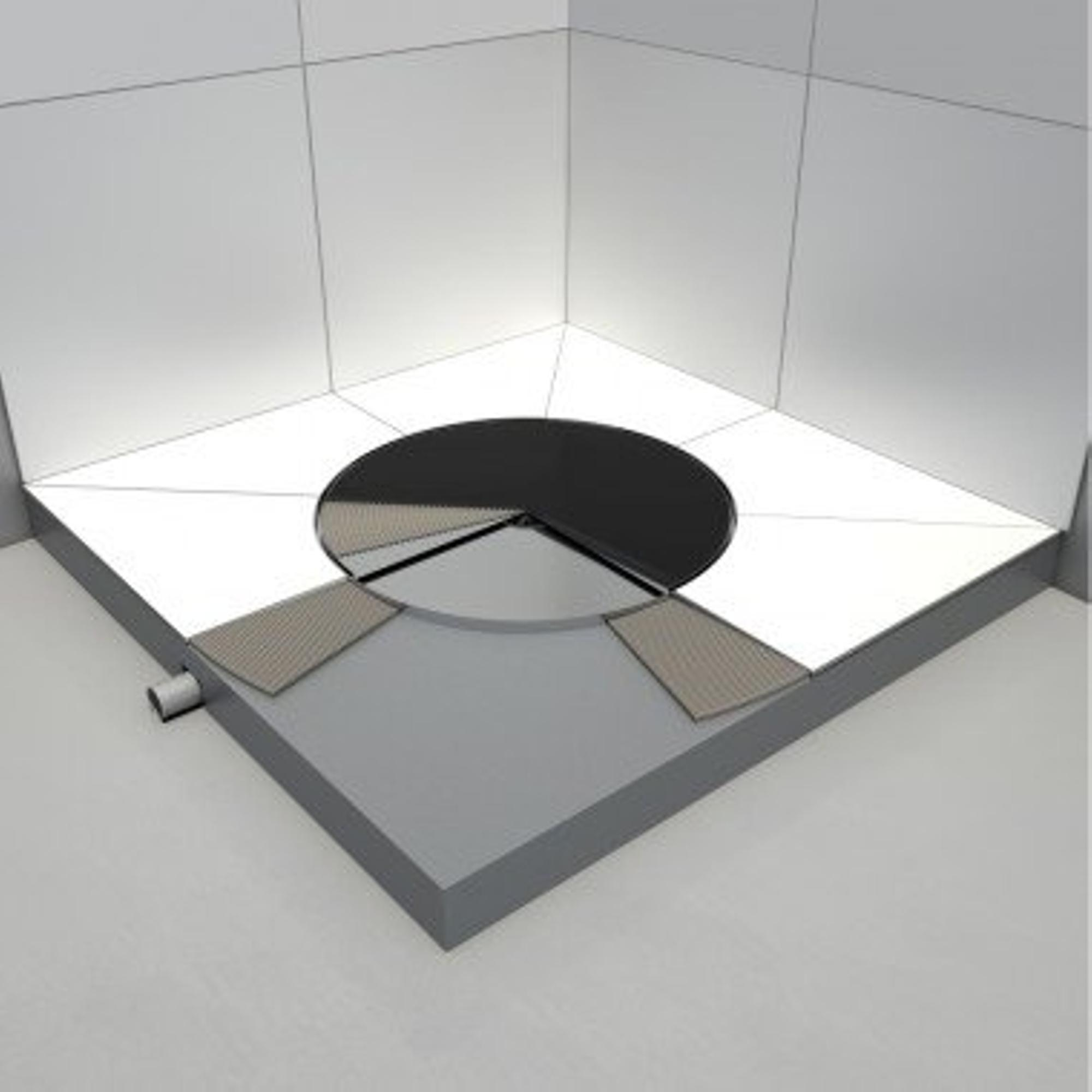 Easy Drain Douchegoot 120X110 Cm. Dot 65,8 Cm. Rond Rvs OUTLETSTORE ...