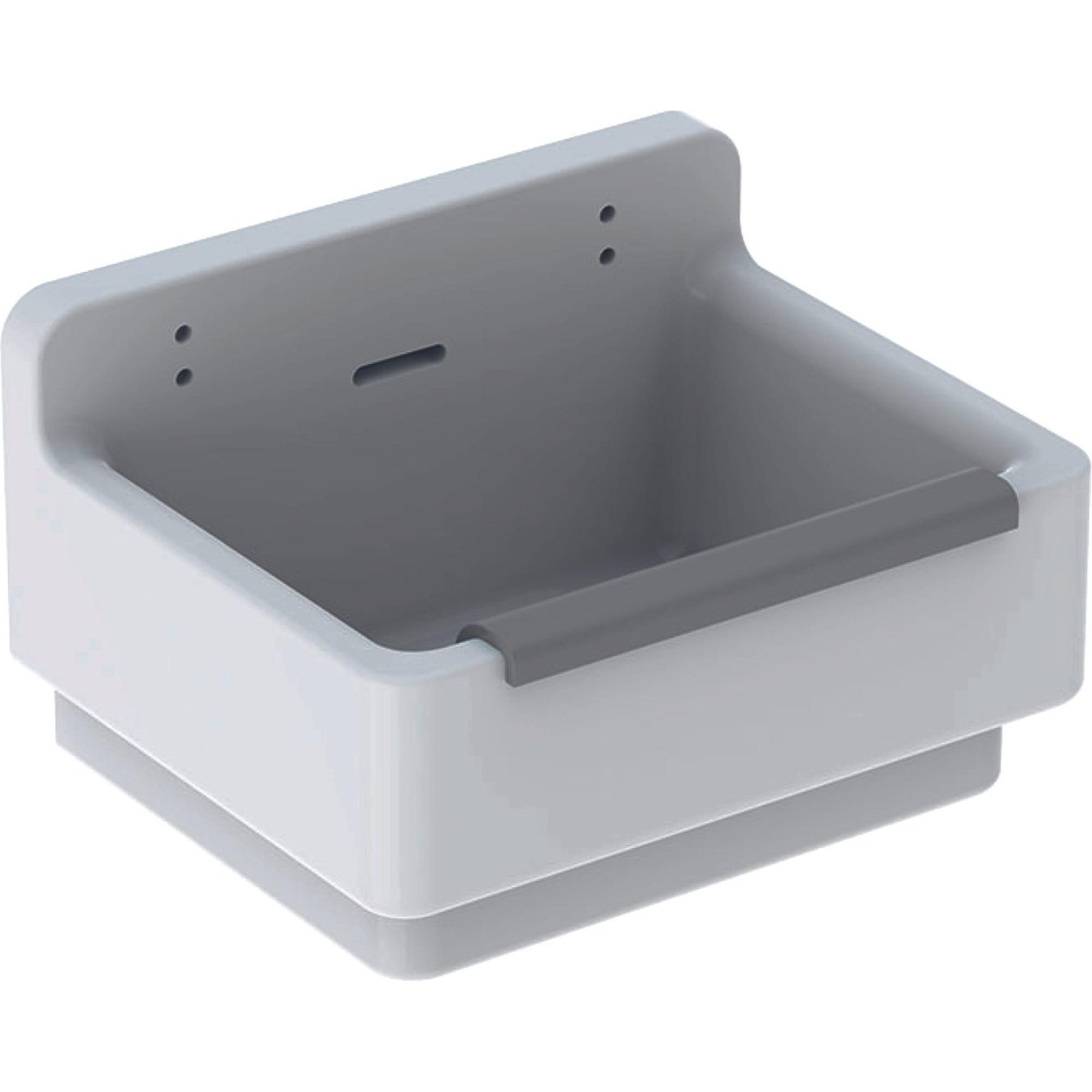 Geberit 300 Basic uitstortgootsteen 36.5x46x30cm met gaten voor ...