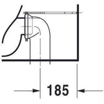 Duravit Starck 2 duoblokpot diepspoel vario zonder reservoir 37x72.5cm ...