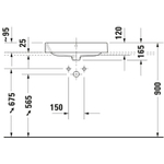 Duravit Happy d.2 Lavabo à poser 60x40cm avec trop-plein blanc ...