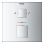 Grohe Grohtherm Cube Mengkraan inbouw - 2 knoppen - bad/douche - chroom ...