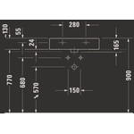 Duravit Vero Lavabo 60x47cm avec 1 trou pour robinetterie et trop plein ...