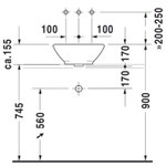Duravit Bacino opzet waskom wit - 0325420000 - Sanitairwinkel.nl