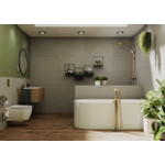 GROHE Essentials closetrolhouder met klep brushed hard graphite ...