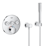 GROHE SmartControl Regendoucheset Inbouw - hoofddouche rond 31cm - 2 ...