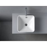 Duravit Bacino waskom vierkant 42x42cm wit - 0333420000 - Sanitairwinkel.nl