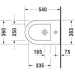 Duravit Darling New wandbidet 54x36cm wit - 2249150000 - Sanitairwinkel.nl