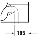Duravit Starck 2 duoblokpot diepspoel vario zonder reservoir 37x72.5cm ...