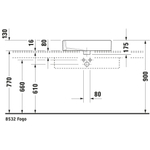 Duravit Vero Lavabo à poser côté dessous meulé 60x47cm 1 trou pour ...