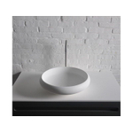 Ideavit Solidego Lavabo à poser 40x40x11.2cm rond sans trou pour robinetterie 1 vasque Solid ...