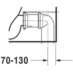 Duravit Starck 2 duoblokpot diepspoel vario zonder reservoir 37x72.5cm ...