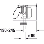 Duravit Starck 2 duoblokpot diepspoel vario zonder reservoir 37x72.5cm ...