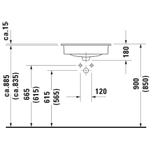 Duravit D Code inbouwwastafel 54.5x43cm 1 kraangat wit - 0337540000 ...