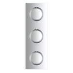 Grohe Grohtherm F afbouwdeel voor 3 weg omstelkraan verticaal of ...