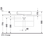 Duravit Vero opbouwwastafel 60x47cm onderzijde geslepen met geglazuurde ...