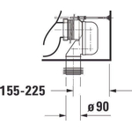 Duravit D-Neo staand toilet 37x65x40cm Wit Hoogglans - 2002090000 ...