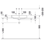 Duravit Happy d.2 Lavabo à poser 60x40cm avec trop-plein blanc ...