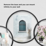 Umbra Infinity cadre photo 26x30x10cm portrait rond fer noir - 1012272 ...