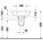 Duravit D-code wastafel 55 cm wit - 23105500002 - Sanitairwinkel.nl