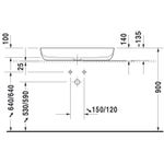Duravit Luv opzetwastafel 80 x 40cm zonder kraangat wit - 0379800000 ...