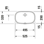 Duravit D Code onderbouwwastafel 49x29cm wit - 0338490000 ...