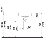 Duravit D Code inbouwwastafel 54.5x43cm 1 kraangat wit - 0337540000 ...