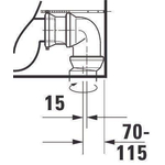 Duravit D-Neo staand toilet 37x65x40cm Wit Hoogglans - 2002090000 ...