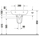 Duravit D-code wastafel 60 cm wit - 23106000002 - Sanitairwinkel.nl