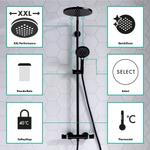 Hansgrohe Raindance Select S Showerpipe avec thermostatique 24cm ...