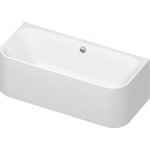 Duravit Happy D2 Baignoire dos contre le mur 180x80cm avec tabliers ...