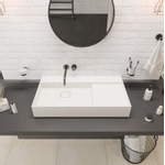 Ideavit Solidbliss opbouwwastafel 80x45x12cm zonder overloop solid surface wit - 290340 ...