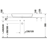 Duravit Luv opzetwastafel 80 x 40cm zonder kraangat wit - 0379800000 ...