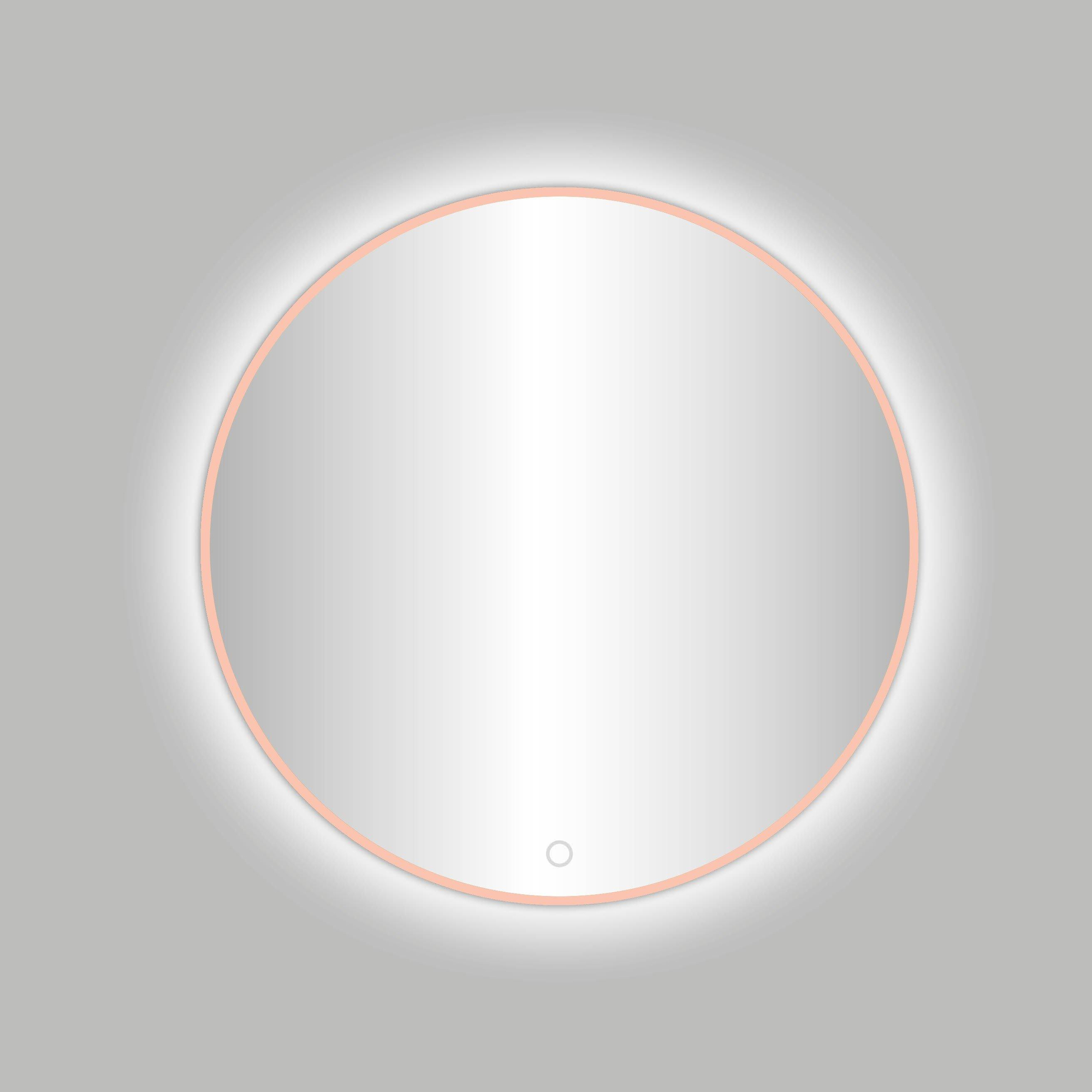 Best Design Lyon Venetië ronde spiegel rose goud mat incl.led ...