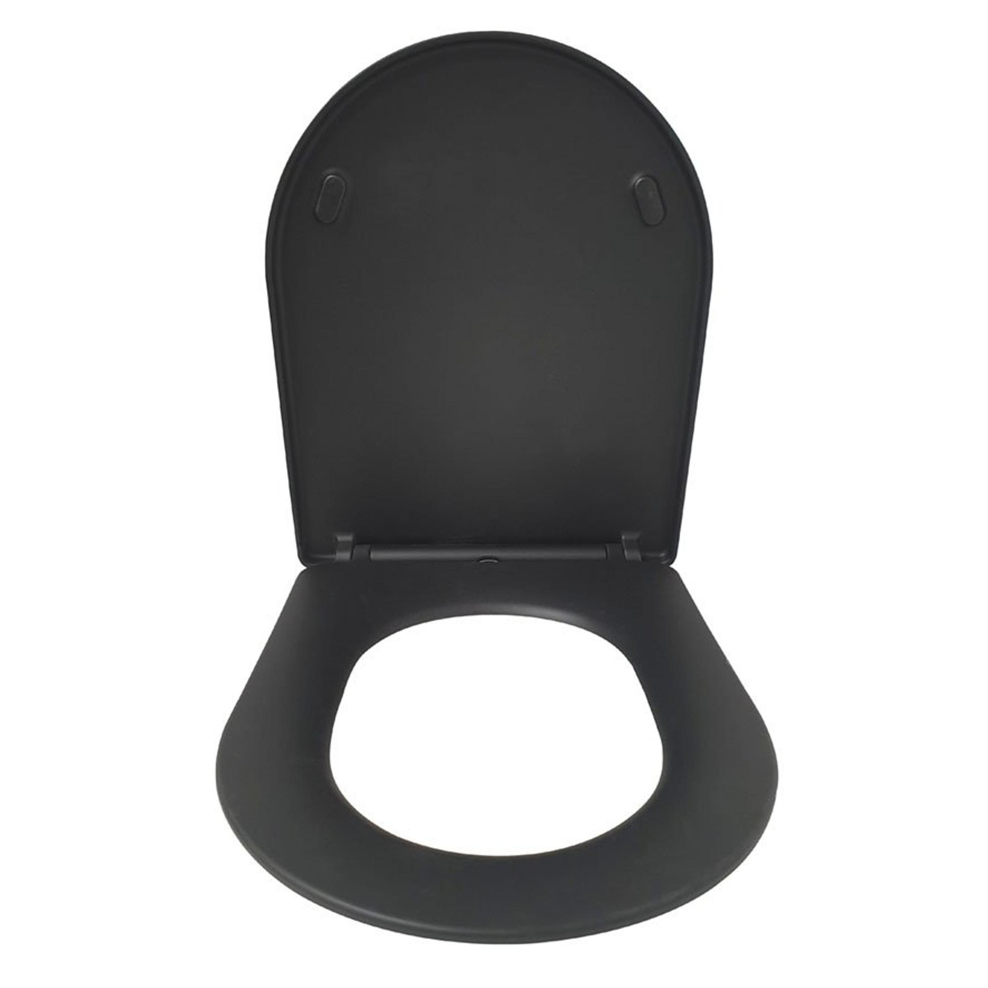 Wiesbaden Shade Slim toiletzitting met deksel met quickrelease en ...