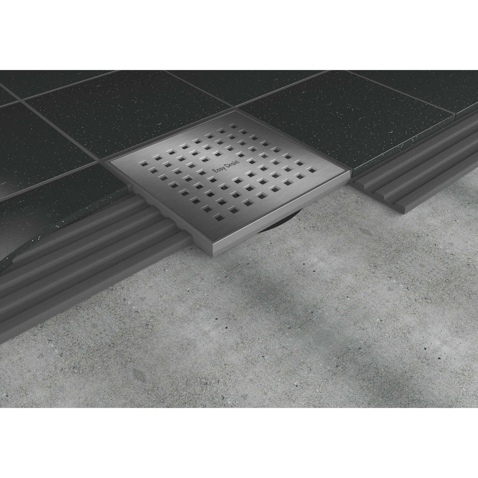 Easy Drain Aqua quattro vloerput abs 15x15cm horizontaal diameter 5cm ...