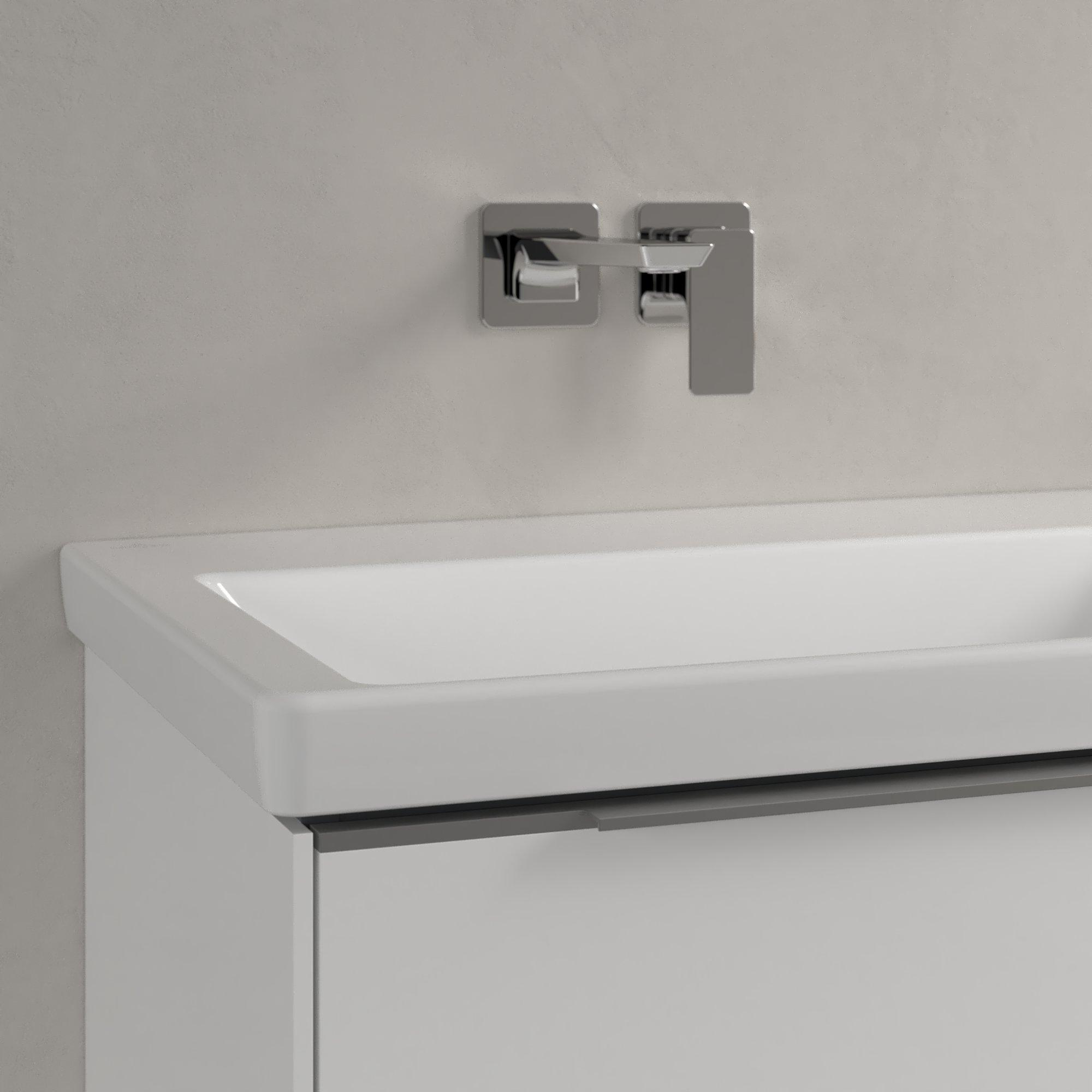 Villeroy & Boch Subway 3.0 Double lavabo à poser - 1300 x 475 x 165 mm - Blanc Alpin CeramicPlus ...