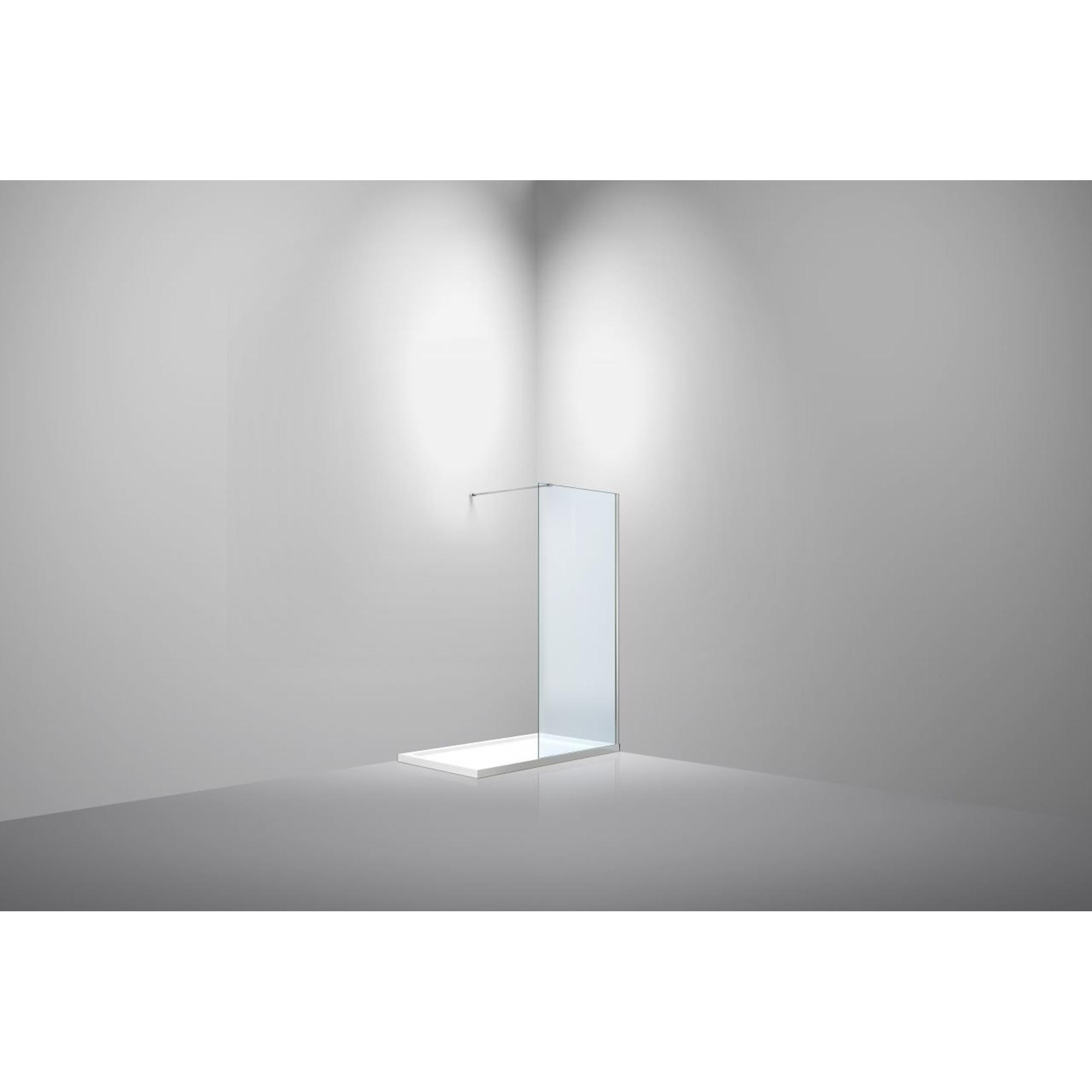 Van Rijn Products ST01 Paroi fixe 108x200cm 8mm verre clair incluant ...