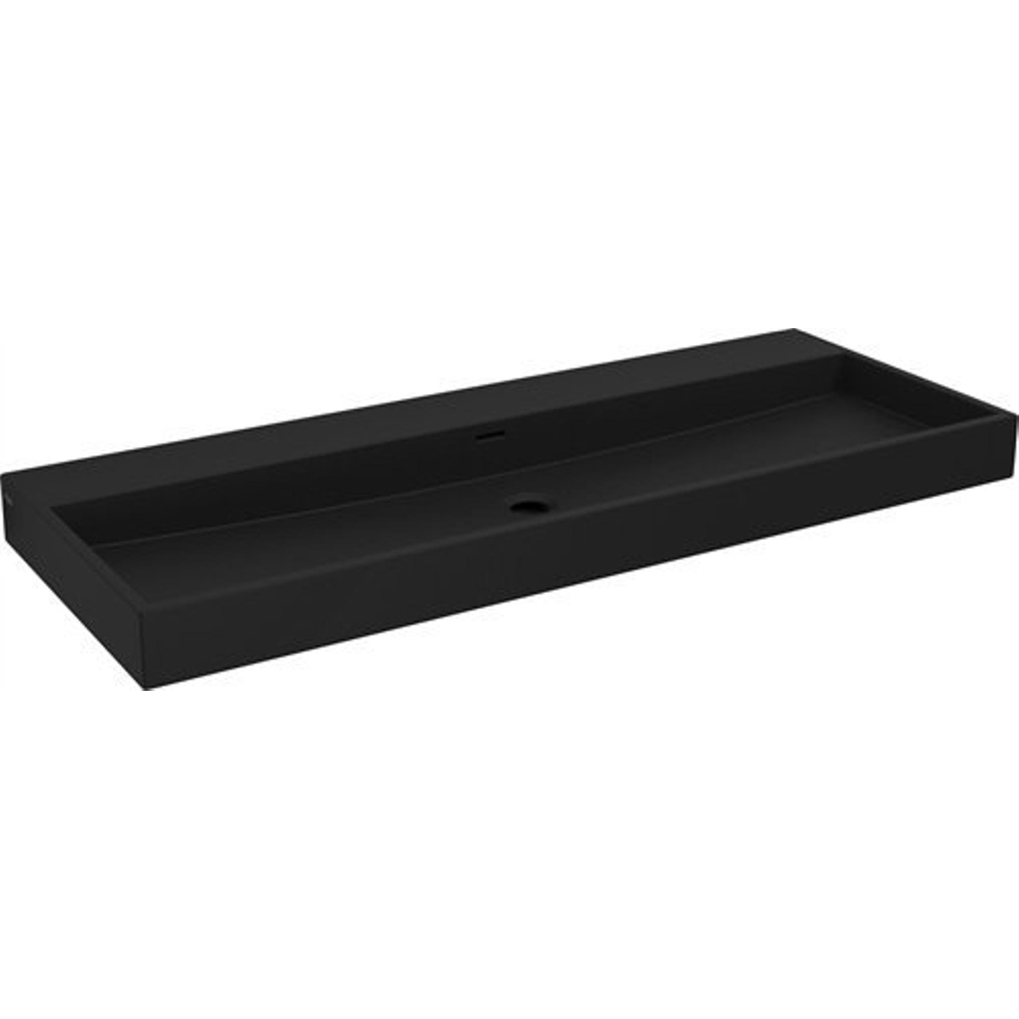 Clou Wash Me Lavabo 110x42x8cm céramique noir mat - CL/02.30038 ...