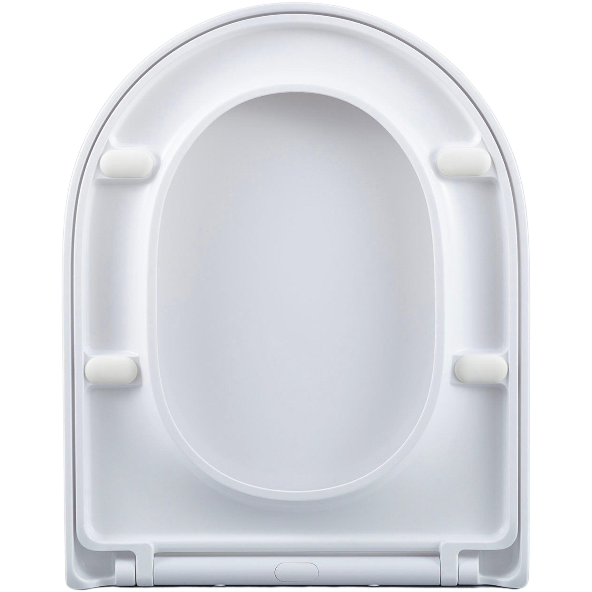 QeramiQ Dely Swirl Toiletset - 36.3x51.7cm - Geberit UP720 Duofix Sigma ...