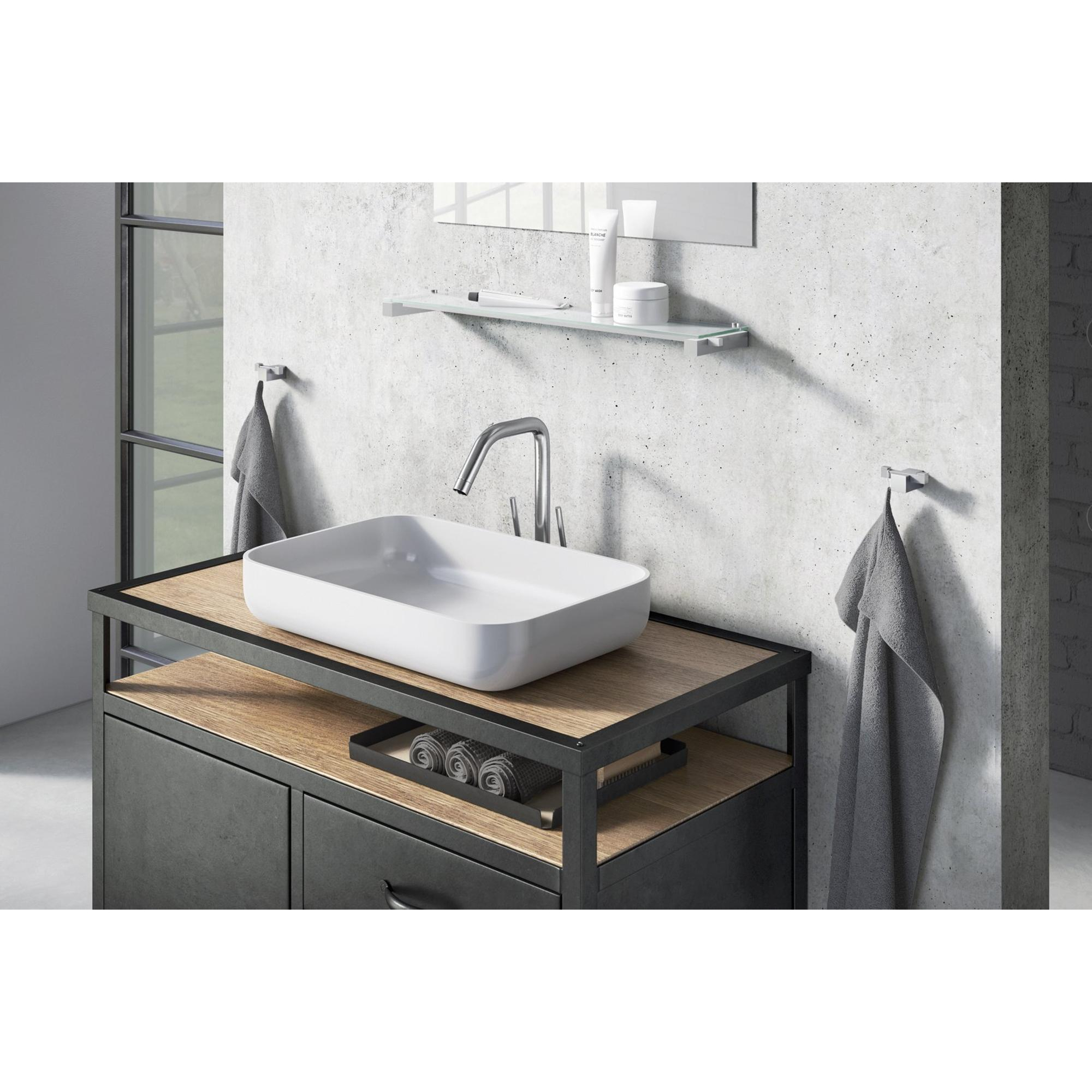 Zack Carvo Handdoekhaak - 7x3cm - dubbel - geborsteld RVS - 40484 - Sawiday.be