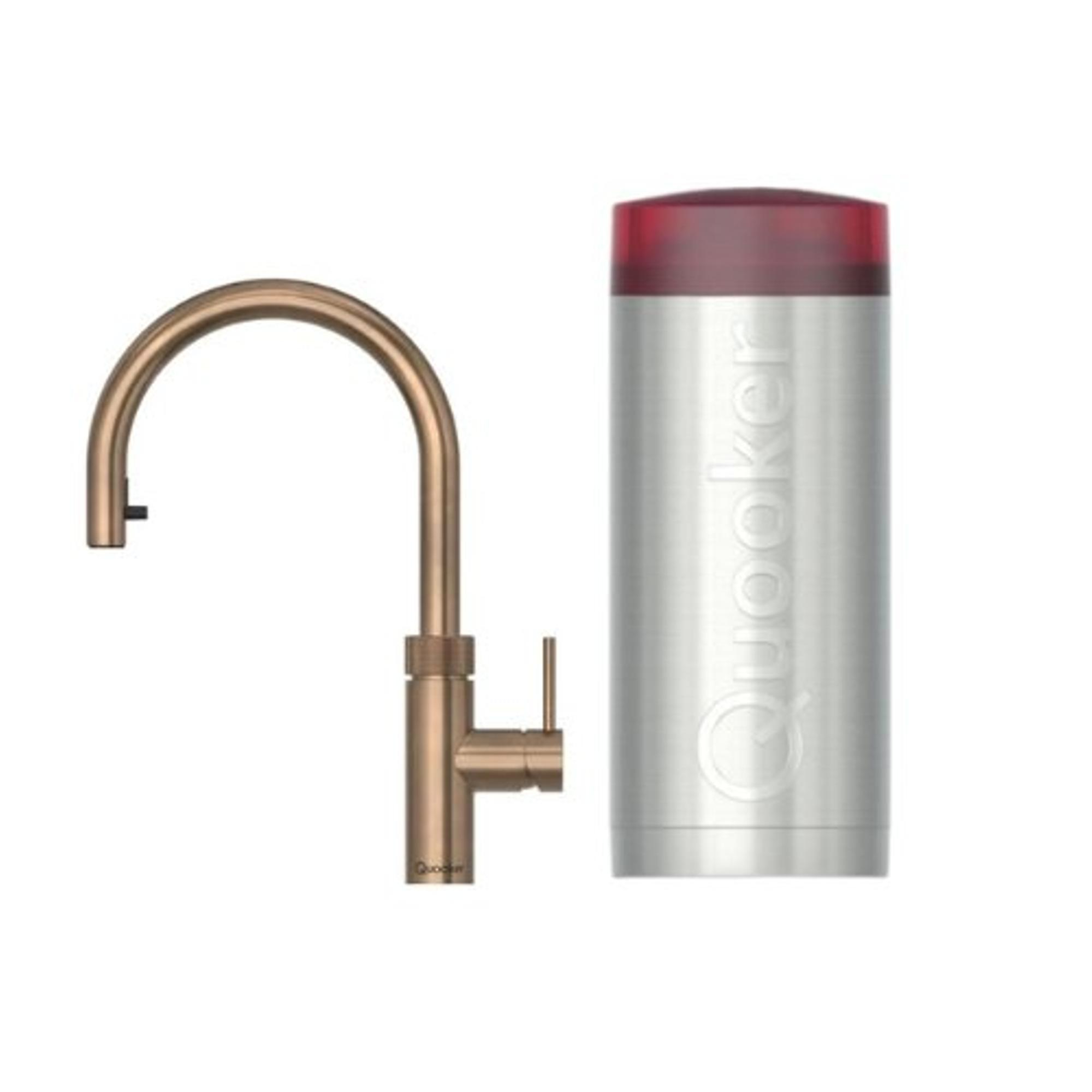 Quooker Flex Round kokendwaterkraan - draaibare & uittrekbare uitloop ...