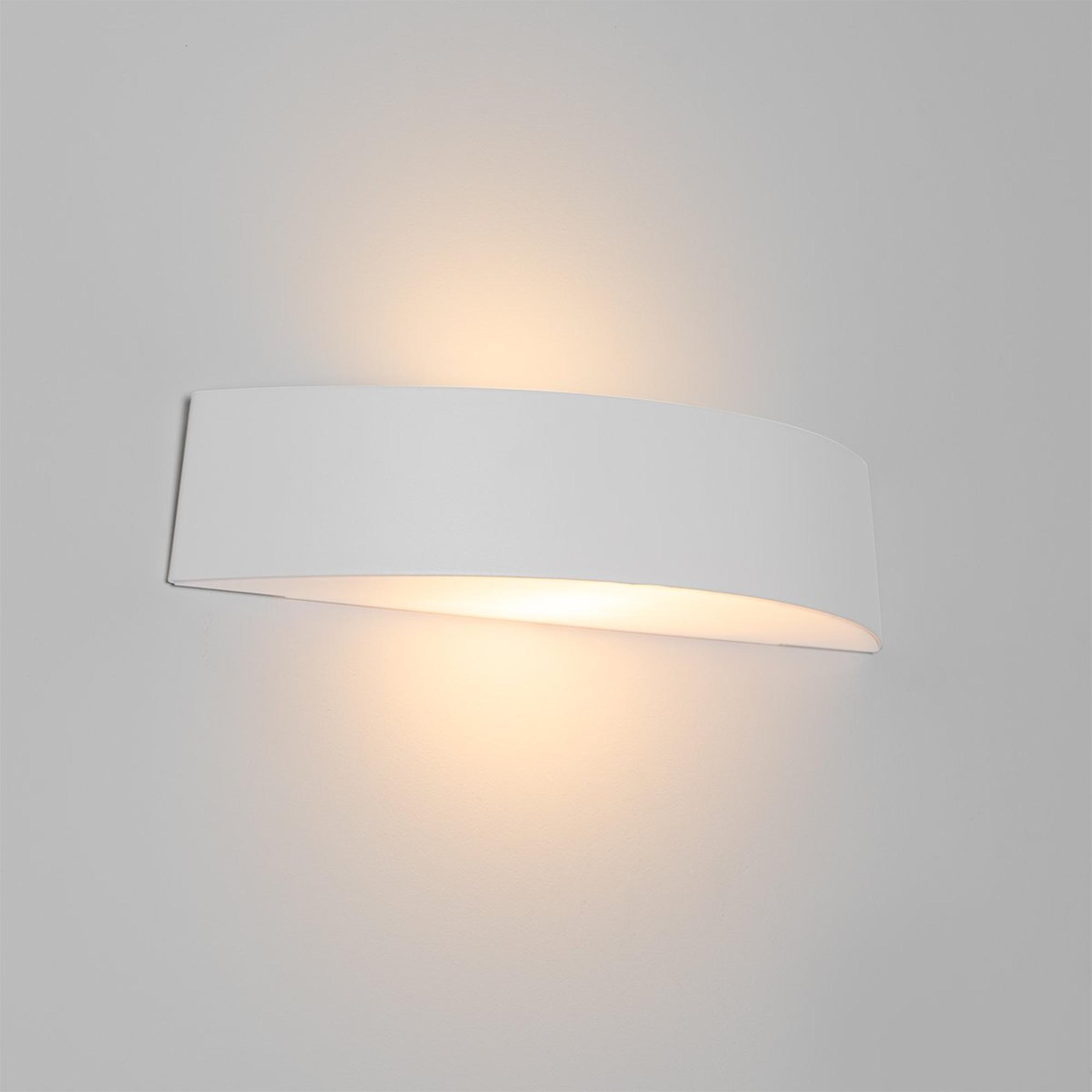 QAZQA Caz Wandlamp - 1 lamp - 36cm - IP44 - Wit - 105459 ...