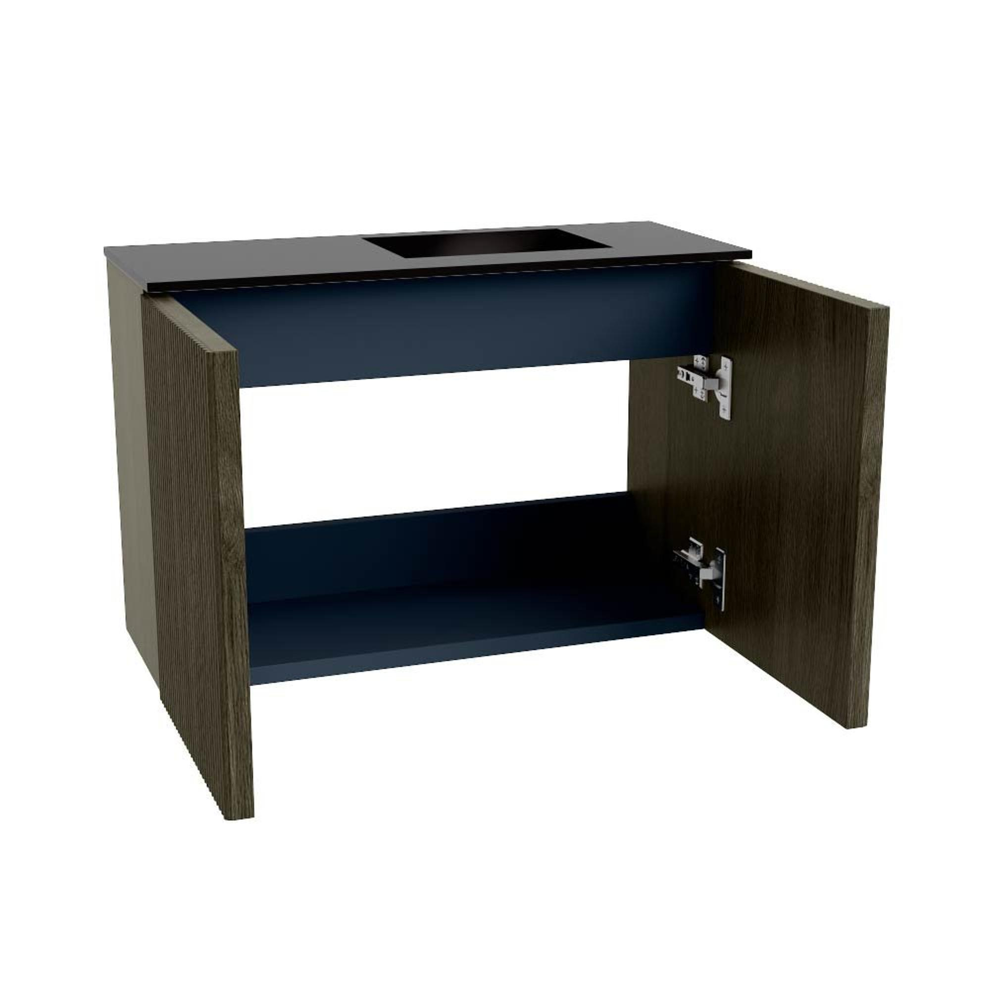 Mondiaz JOYA 60cm meuble de salle de bains - couleur Shadow - Vasque ...