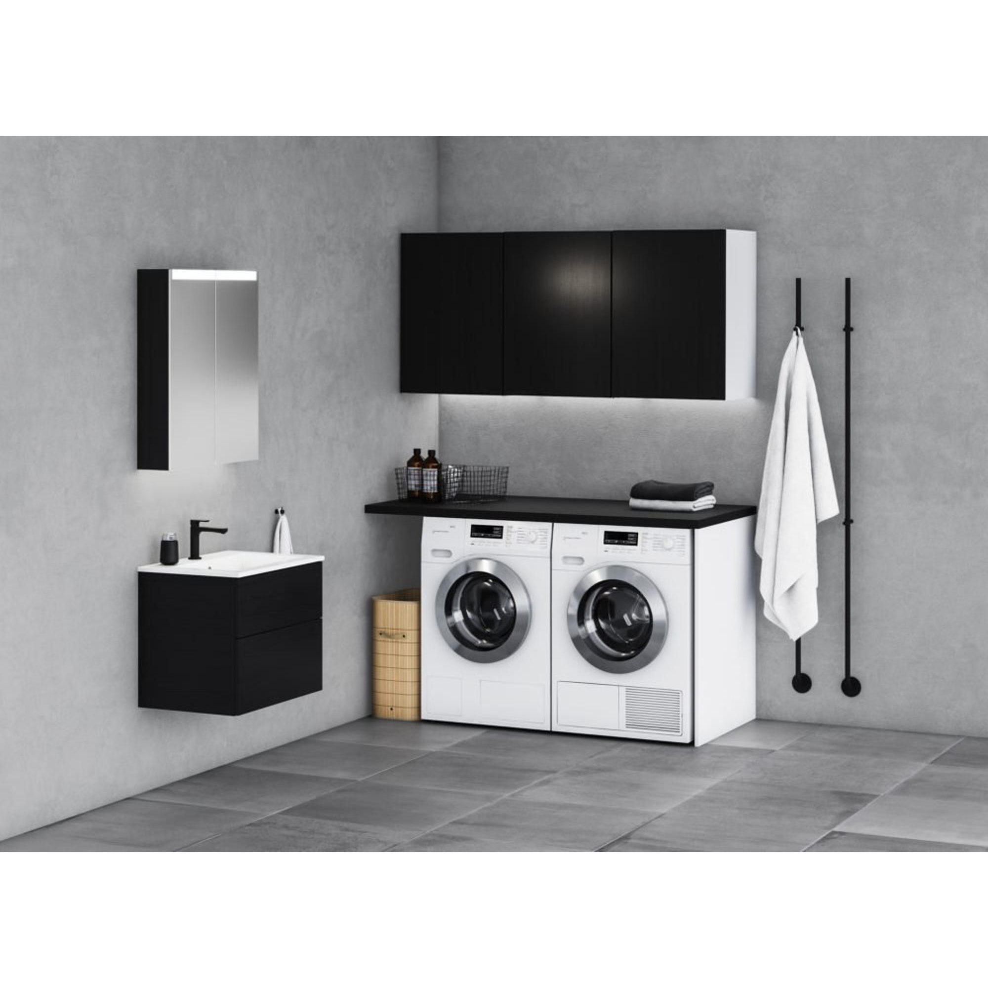 Instamat Jay Elektrische Handdoekradiator 172cm hoog 29Watt Soft Zwart ...